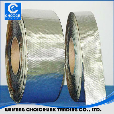 1.0mm-4.0mm aluminum foil self adhesive bitumen flashing tape for roofing/ waterproofing/sealing