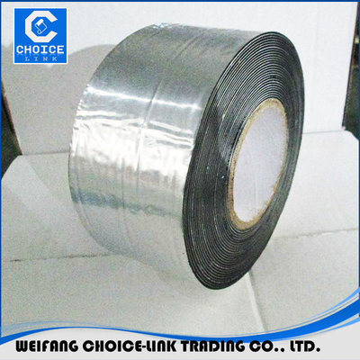 1.0mm-4.0mm aluminum foil self adhesive bitumen flashing tape for roofing/ waterproofing/sealing