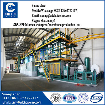 2million SBS/APP bitumen waterproof membrane production line/ waterproofing membrane machine