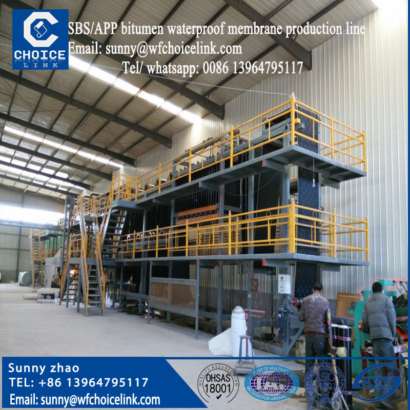 2million SBS/APP bitumen waterproof membrane production line/ waterproofing membrane machine