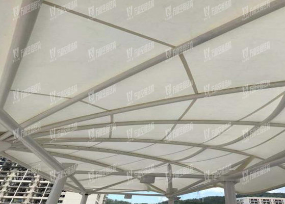 permanent architecture materials Light Rail Membrane Structure supplier