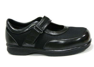 China Comfortable Leather Mary Jane Style Diabetic Shoes Mary  (9610066-1) supplier
