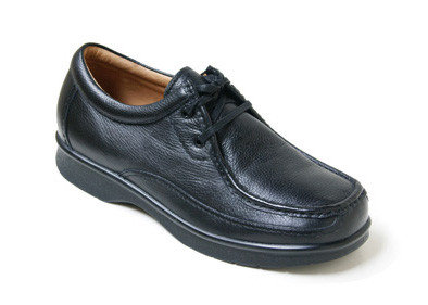 China Mens Genuine Leather Wider Width Arthritis Shoes Comfort Shoes Work Footwear supplier
