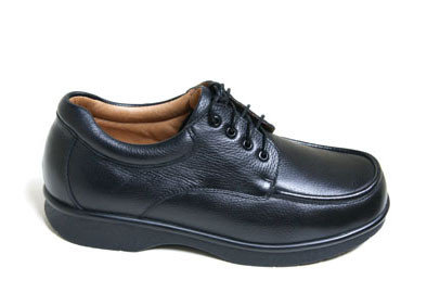 China Mens Genuine Leather Lace-up Wider Width Arthritis Shoes Comfort Shoes Work Shoes supplier