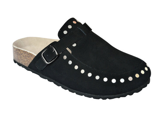 China Grinding Leather Unisex Wider Width Slip-on Comfort Shoes Vacation Sandals #5813474 supplier