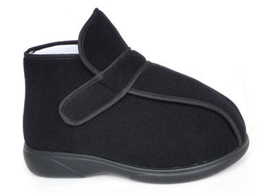 China Men's Ultra-light Black Stretchable Diabetic Shoes #5610134 supplier