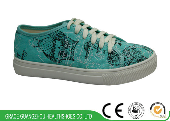 China Comfy Kids Youth Bishop Skateboarding Shoes Owl Canvas 1616214-1 supplier