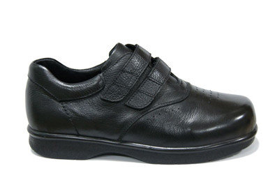 Men's Therapeutic Genuine Leather Wide Strap Diabetic Shoes Comfort Footwear supplier