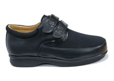 Men's Therapeutic Genuine Leather Wide Diabetic Shoes Comfort Footwear Stretchable Shoes supplier