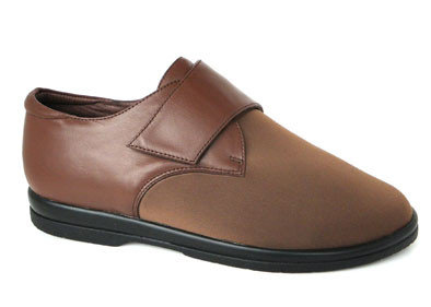 Therapeutic Genuine Leather Wide Shoes Comfort Footwear Work Shoes Casual Shoes supplier