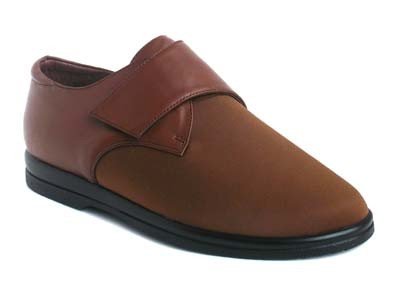 Therapeutic Genuine Leather Wide Shoes Comfort Footwear Work Shoes Casual Shoes supplier