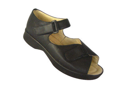 Genuine Leather Womens Wider Width Arthritis Shoes Comfort Shoes Work Sandals supplier