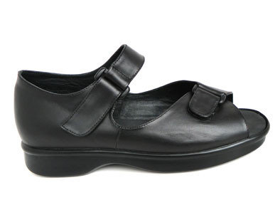 Genuine Leather Womens Wider Width Arthritis Shoes Comfort Shoes Work Sandals supplier