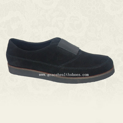 Unisex Genuine Leather Wider Width Arthritis Shoes Comfort Shoes Work Footwear supplier
