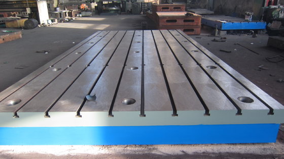 cast iron floor t slot table