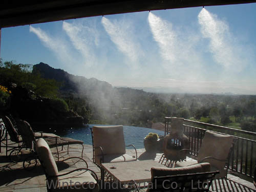 Máquina de niebla de alta presión de boquilla humidificadora 5 boquillas