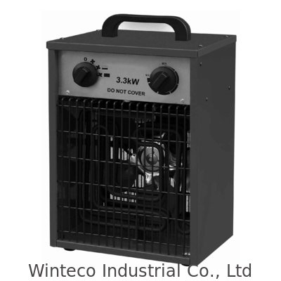 Industrial Fan Heater Portable Air Heater 3.3KW Square Shape