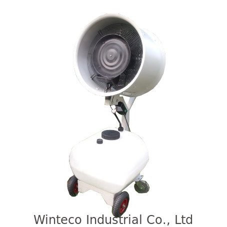 20 pies ventilador de la niebra móvil de control de polvo Ventilador de humidificador