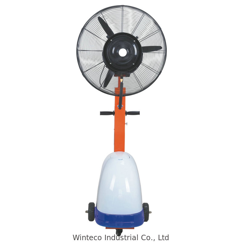 Centrifugal Misting Cooling Fan Outdoor Water Misting 26 Inch Standing Mobile Type 650mm
