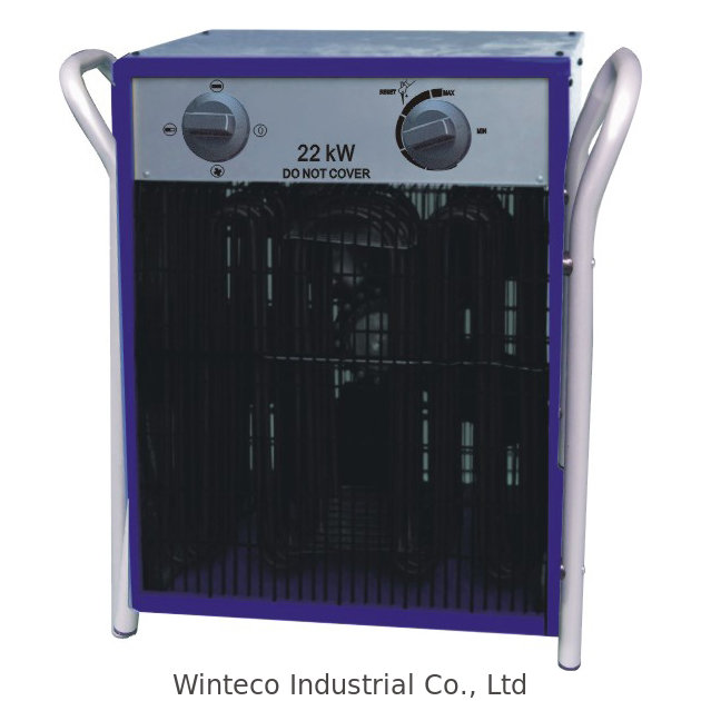 Ventilador Calentador Industrial Calentador portátil Square 22KW Forma