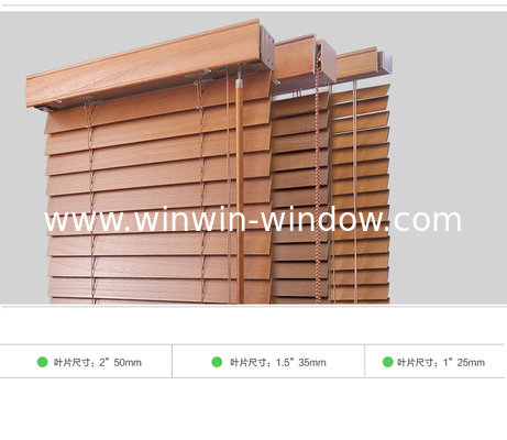 Electric solid wood horizontal motorized window shutter  wooden window blind