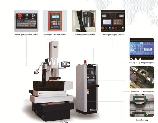 Wire EDM machine reuse molybdenum wire multiple pass cutting CNC QC Series 400x500