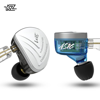 15Ω 16BA High Bass Earphones , 3.5mm Connectors Wireless Sports Headphones