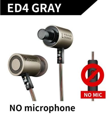 Los auriculares internos teléfono móvil/MP4 con el micrófono Metal los conectores del estéreo 3.5m m