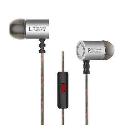 Los auriculares internos teléfono móvil/MP4 con el micrófono Metal los conectores del estéreo 3.5m m