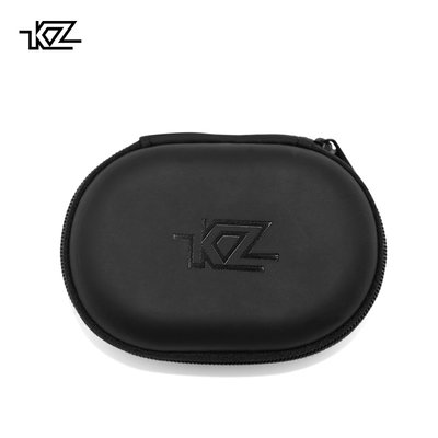 Oval Logo Bluetooth Earphone Accessories Portable PU Zipper Storage Box