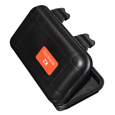 PP Hard Case Bluetooth Earphone Accessories Headset Storage Box Black Color