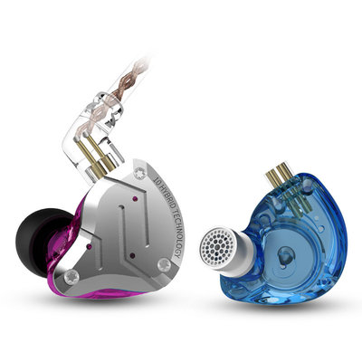 Metal 4BA 1DD Hybrid Ear Hook Headphones 10 Units HIFI Bass Port Noise Cancelling