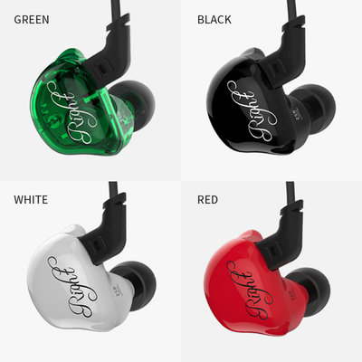 Six Drivers Ear Clip Headphones , Armature Dynamic Hook Over Ear Headphones Hybrid