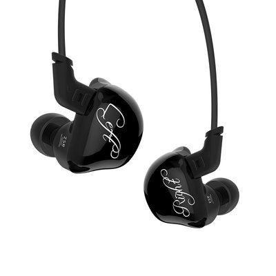 Six Drivers Ear Clip Headphones , Armature Dynamic Hook Over Ear Headphones Hybrid