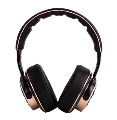 Triple Driver Over The Head Headphones Hybrid 104dB Sensitivity Gold Color