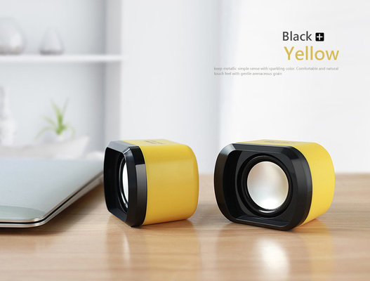 Altavoces de estante inalámbricos de Shell de la galjanoplastia en doble canal con el enchufe estéreo de Jack/de alimentación por USB