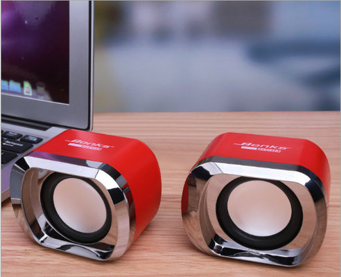 Altavoces de estante inalámbricos de Shell de la galjanoplastia en doble canal con el enchufe estéreo de Jack/de alimentación por USB