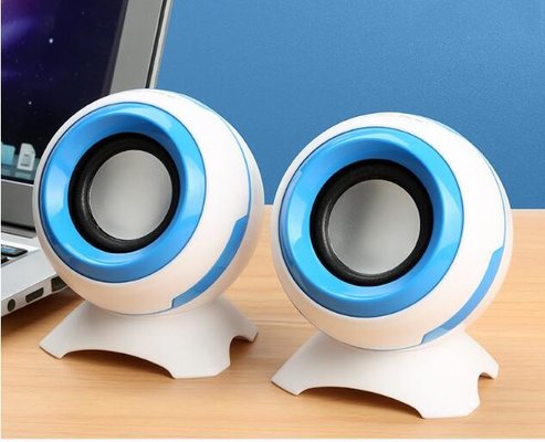 Sound Box Computer Speakers With Subwoofer , 3.5MM Audiophile Bookshelf Speakers Volume Control