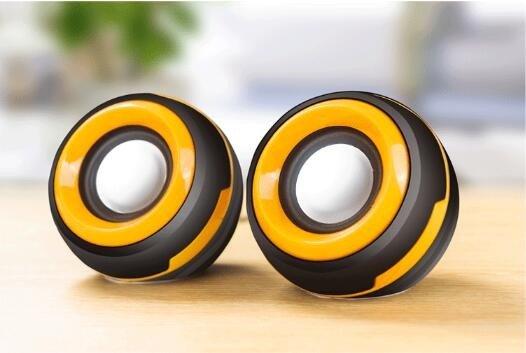 Mini Subwoofer Wireless Bookshelf Speakers With 3.5MM Audio Socket Volume Control