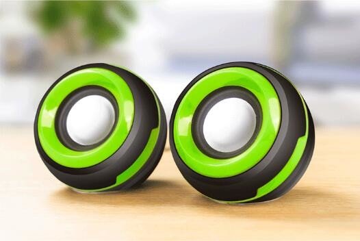 Mini Subwoofer Wireless Bookshelf Speakers With 3.5MM Audio Socket Volume Control