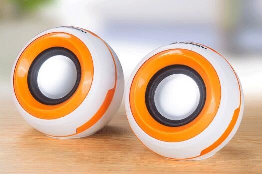 Mini Subwoofer Wireless Bookshelf Speakers With 3.5MM Audio Socket Volume Control