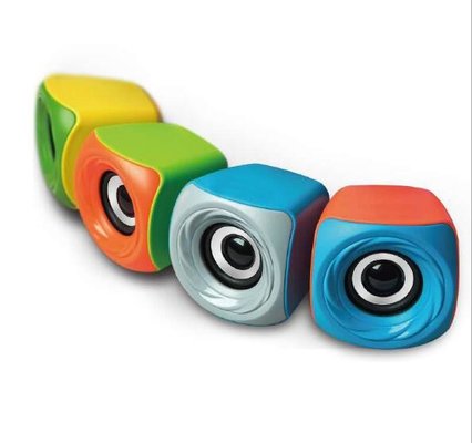 Portable Desktop Wireless Computer Speakers , Multimedia Audio Wireless Surround Sound Speakers