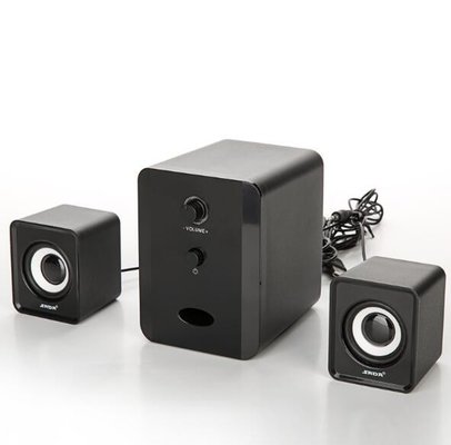 SADA D - 201 3.5mm Wireless Bookshelf Speakers HiFi Stereo Loudspeaker For Computer