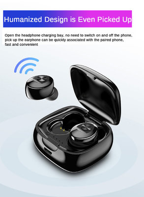 Portable 5.0 TWS Bluetooth Earphone Hands Free With Mic / 350mah Charging Box