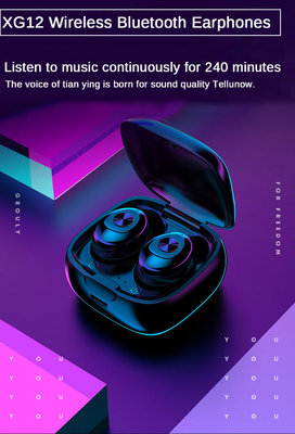 Portable 5.0 TWS Bluetooth Earphone Hands Free With Mic / 350mah Charging Box