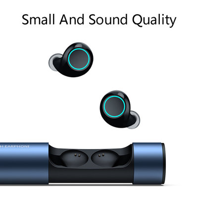 Compact Cordless TWS Bluetooth Earphone 10m Transmission Distance 220g Weight