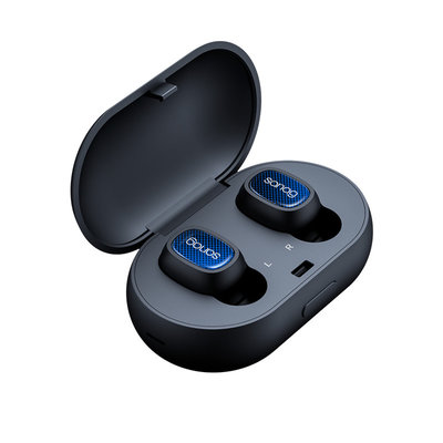 HiFi 4D Stereo TWS Bluetooth Earphone IPX5 Waterproof Black / Blue Color