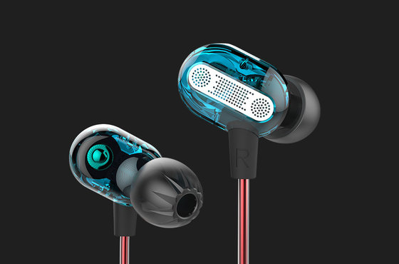 Special Dynamic Xiaomi Hybrid Dual Drivers Earphones , Gaming Bluetooth In Ear Earbuds With Audio Monitors