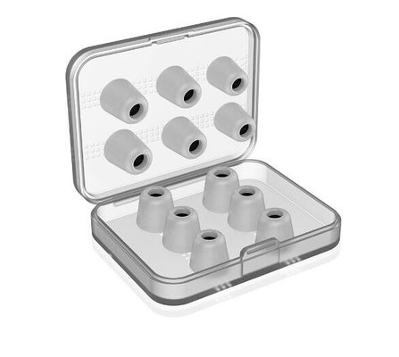Ruido que aísla extremidades del oído del silicio de la espuma de la memoria de Comfortble de los accesorios del auricular de Bluetooth
