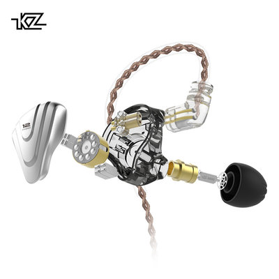 KZ ZSX Metal In Ear Earphones 5BA 1DD Hybrid Technology 12 Units HIFI Bass Earbuds
